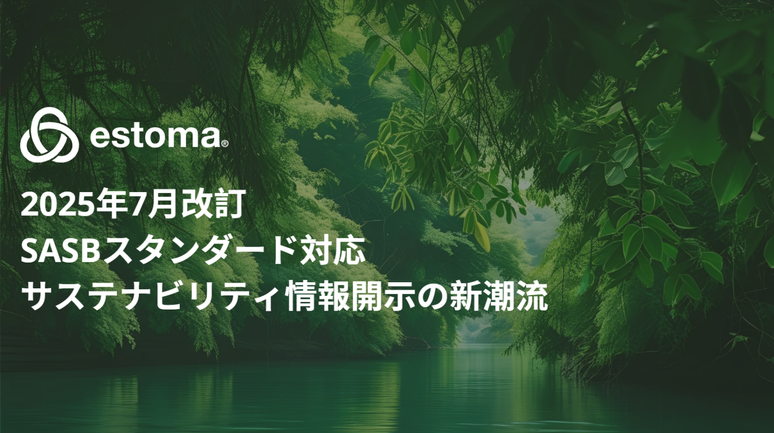2025年7月改訂SASBスタンダード対応 – サステナビリティ情報開示の新潮流 – estoma